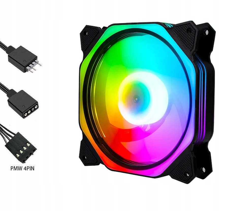 Wentylator ARGB Octagon RING - 13840471830 - oficjalne archiwum Allegro