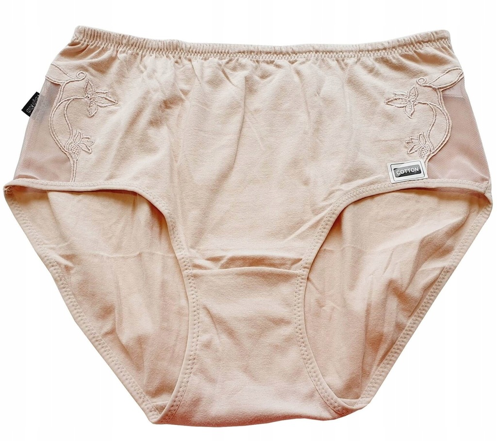 Majtki damskie figi maxi Mengni Rouzi beżowy XXL - 12692720580 ...