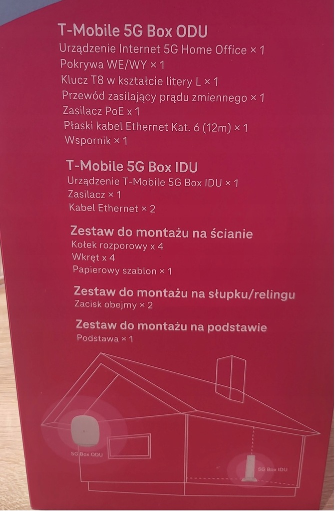 TMobile Home Office Box 5G ODU/IDU - 11962085460 - oficjalne archiwum Allegro