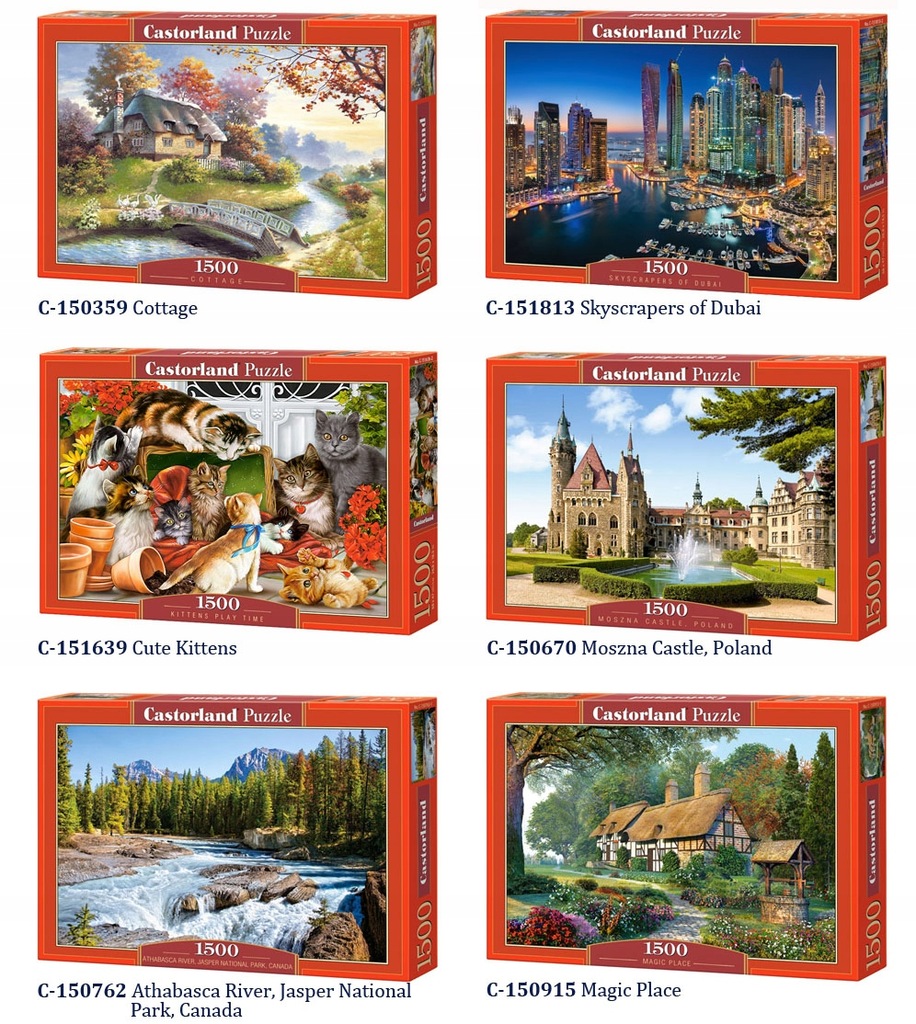 Castorland Piękne Puzzle 1500 elementów CA0018 - 5793998280 - oficjalne ...