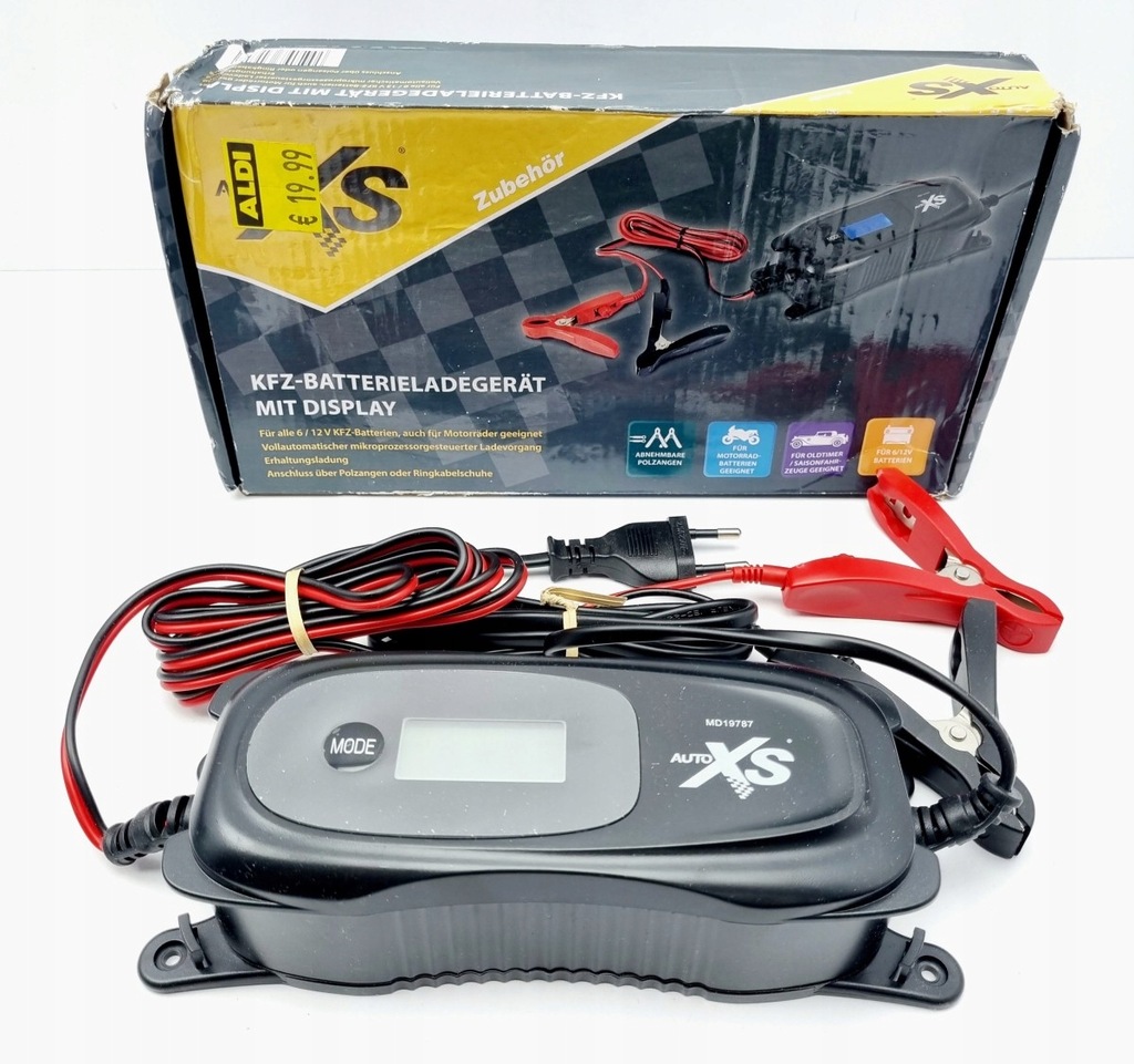 Prostownik samochodowy AUTO XS MD 19787 6/12V - 13076864098 - oficjalne ...