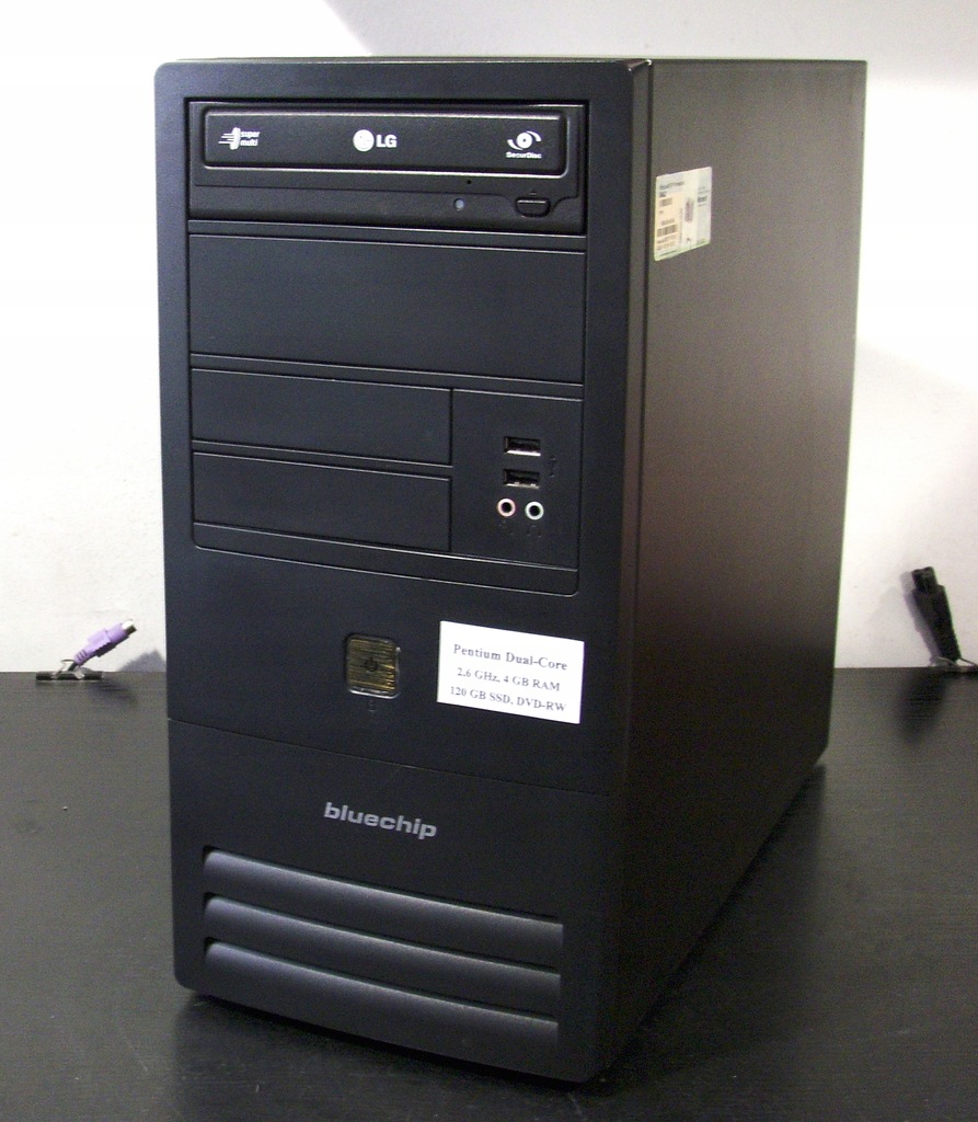 Windows XP Pentium Dual-Core E5300 2.6GHz 4/120GB SSD 2x COM RS232 LPT ...