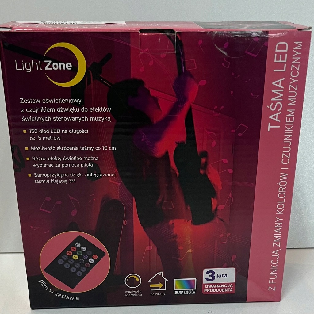 TAŚMA LED LIGHTZONE Z CZUJNIKIEM MUZYCZNYM - 13761656029 - oficjalne ...