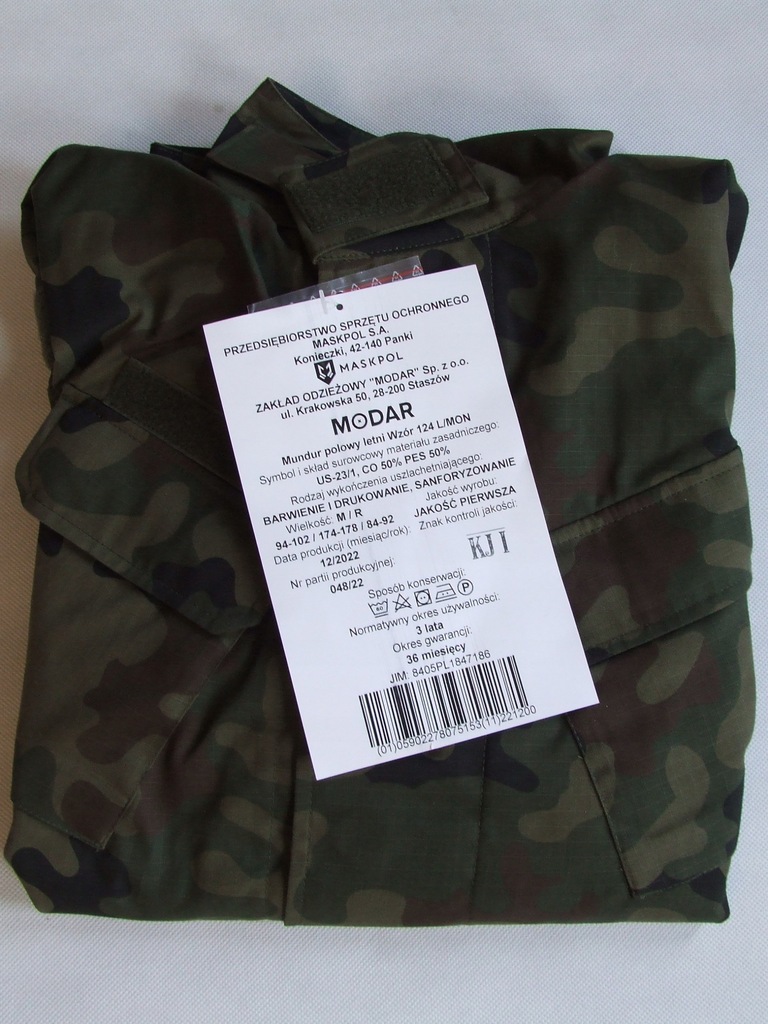 MUNDUR POLOWY LETNI WZÓR 124L/MON ROZ-M/R - 14988223053 - oficjalne ...