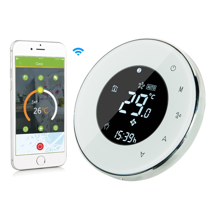 Sterownik Kotła Ogrzewania Termostat WiFi TUYA - 13223612592 ... Sterownik Kotła Ogrzewania Termostat WiFi TUYA - 13223612592 ...