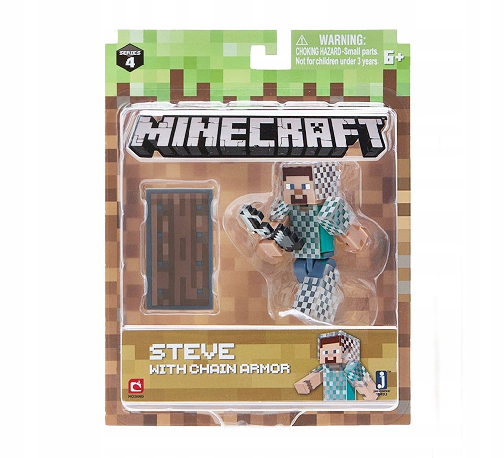 MINECRAFT STEVE ZBROI FIGURKA MAINCRAFT STIV STIW - 10905237362 ...