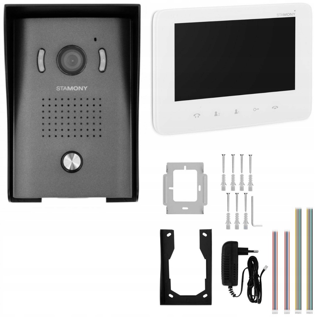 Wideomofon domofon LCD 7'' do domu jednorodzinnego - 10047239580 - oficjalne archiwum Allegro