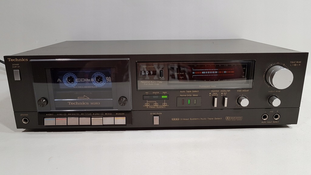 MAGNETOFON TECHNICS RS-M263 / 3 GŁOWICE / VINTAGE - 9047640384 ...