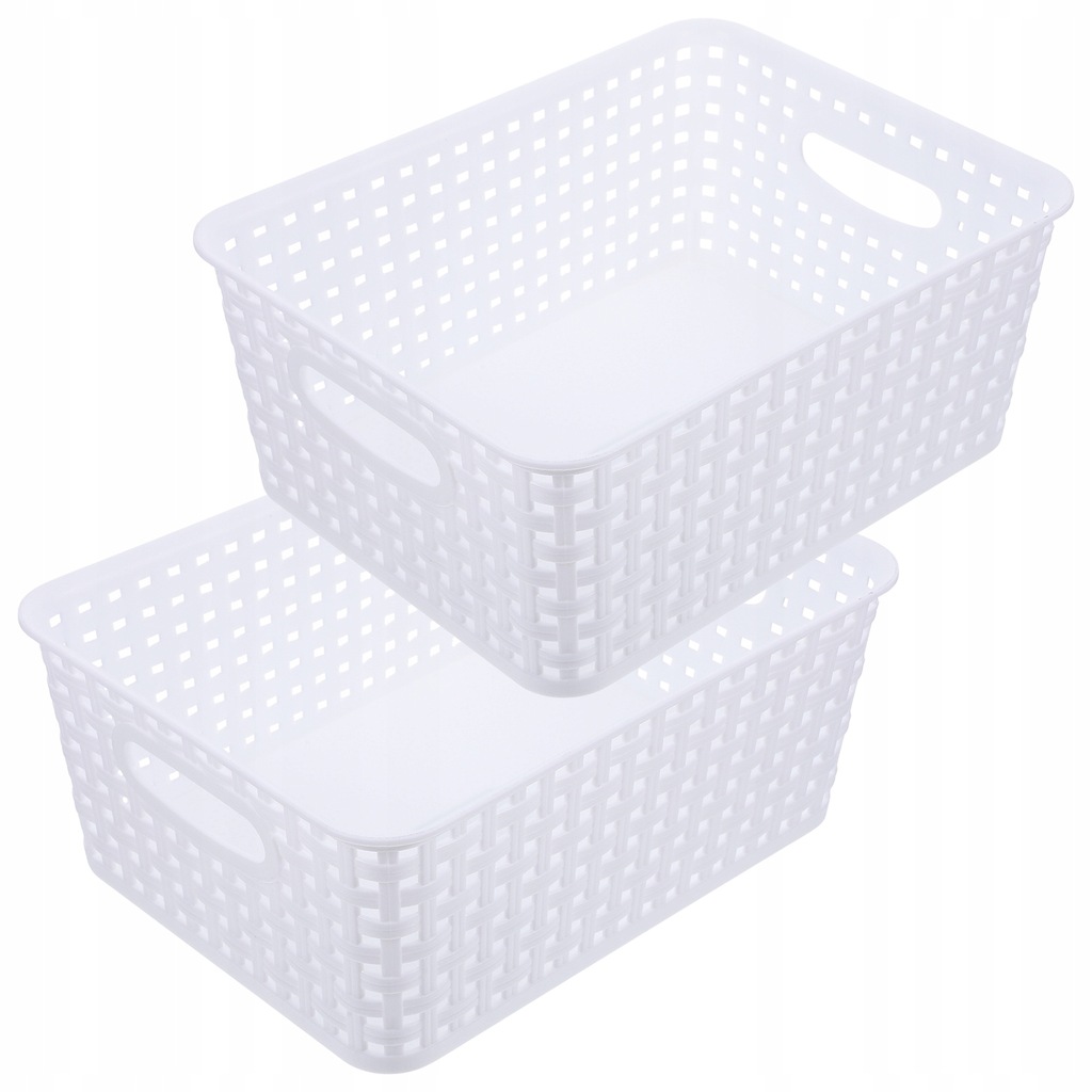 PLASTIC STORAGE BINS FILE BASKET SMALL ORGANIZING - 14195719014 ...