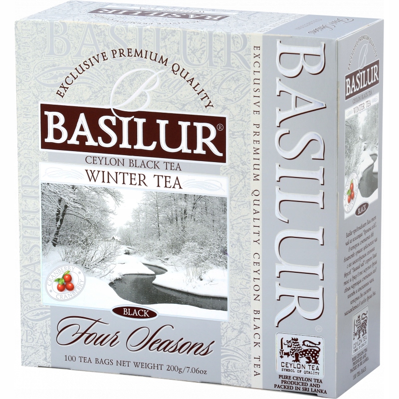 Herbata czarna BASILUR WINTER TEA saszetki 100x2g - 12882953991 ...