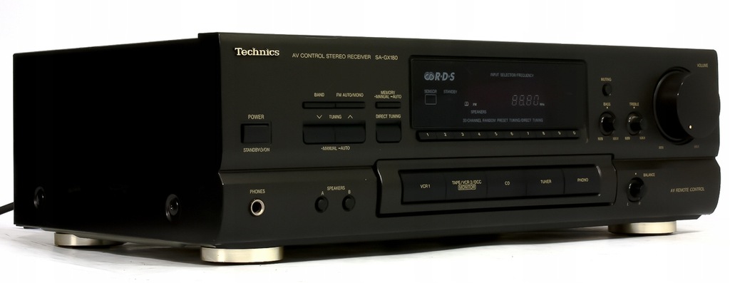 TECHNICS SA-GX180 SOLIDNY AMPLITUNER STEREO RDS - 12361475003 - oficjalne archiwum Allegro