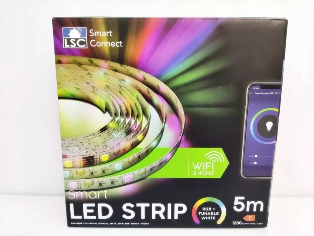 Taśma LED zewnętrzna LSC Smart Connect 5m, 20w - 13508110086 - oficjalne archiwum Allegro