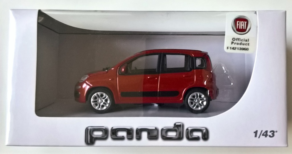 FIAT NOWA PANDA MODEL MODELIK 1:43 czerwony - 7726761363 - oficjalne ...
