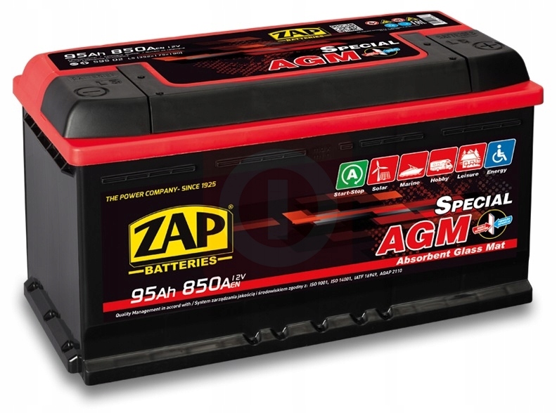 Akumulator ZAP PLUS AGM 95Ah 850A - 8766060738 - oficjalne archiwum Allegro Akumulator ZAP PLUS AGM 95Ah 850A - 8766060738 - oficjalne archiwum Allegro