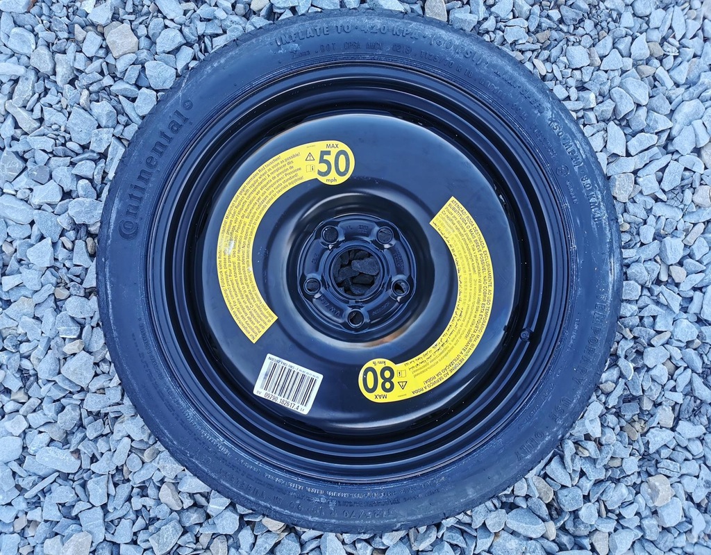 KOŁO DOJAZDOWE VW PASSAT B8 AUDI A3 8V 125/70R18 - 13042666550 ...