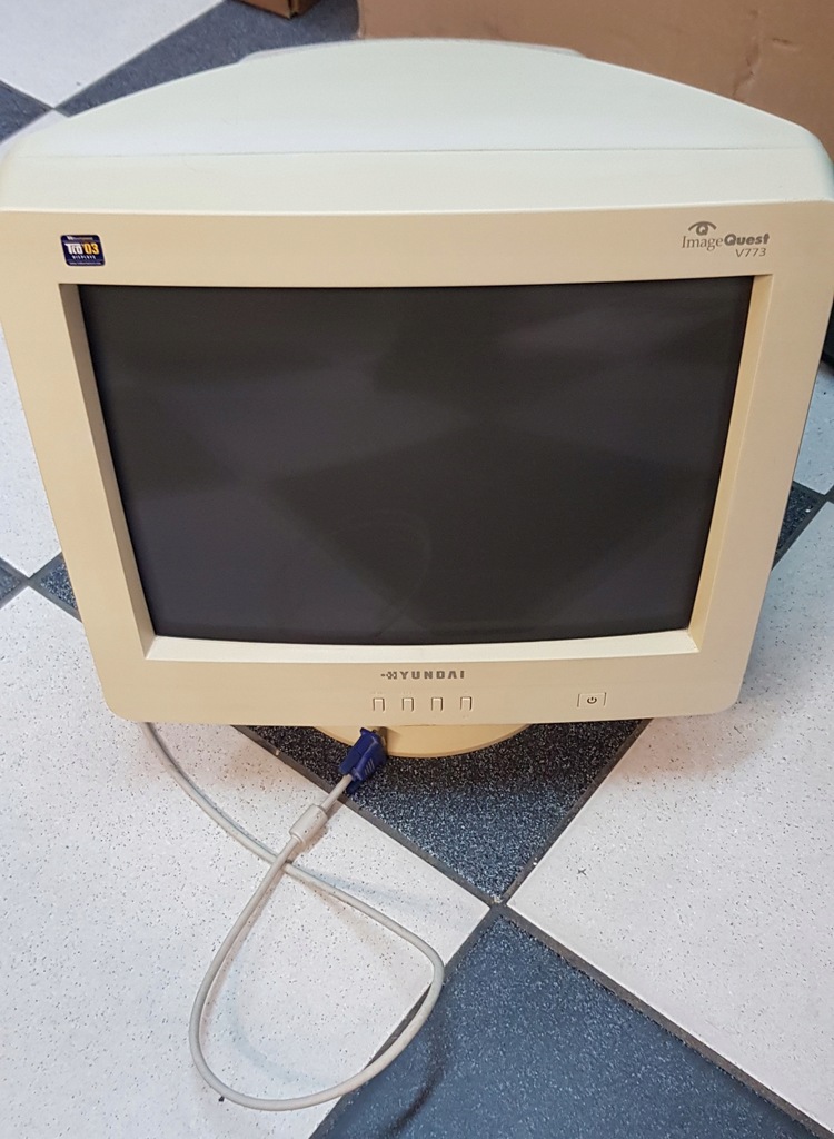 RETRO Monitor CRT Hyundai ImageQuest V773 17" - 12940126058 - oficjalne ...