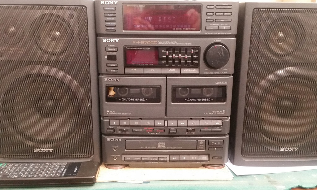 Wieża SONY model HCD-H70 - 7892927653 - oficjalne archiwum Allegro