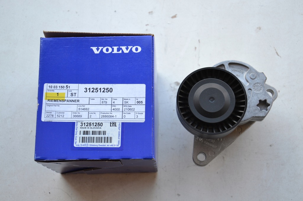 Volvo S60 V70 XC90 napinacz rolka paska 31251250 - 12705392085 ...
