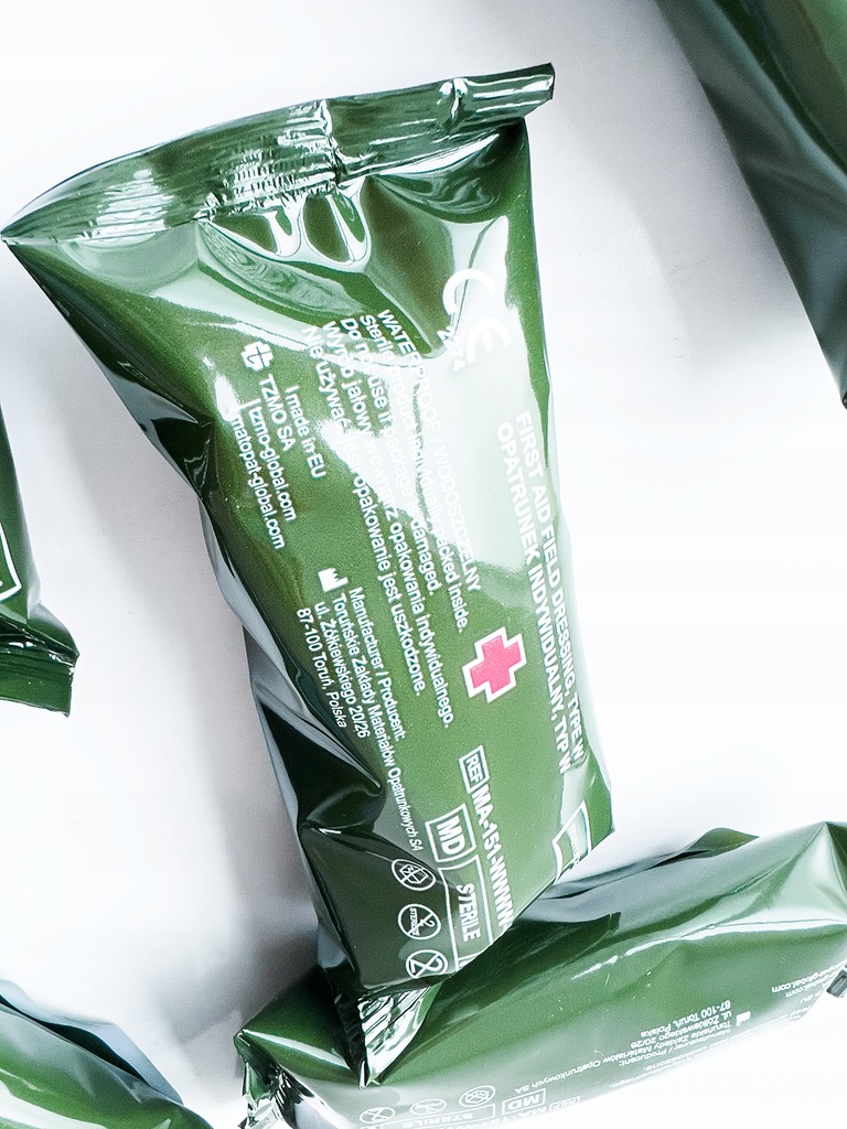 Opatrunek wojskowy indywidualny typ W - 12225972110 - oficjalne archiwum Allegro