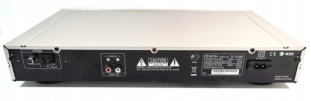 Купить Цифровой радиотюнер Denon TU-1510AE, серебристый: отзывы, фото и характеристики на Aredi ...