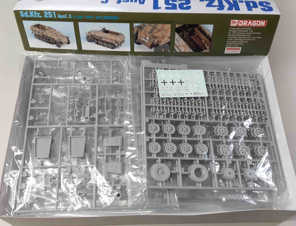 Sd.Kfz. 251 Ausf. C Dragon 6187 1/35 +figurki + DS - 12473577935 - oficjalne archiwum Allegro