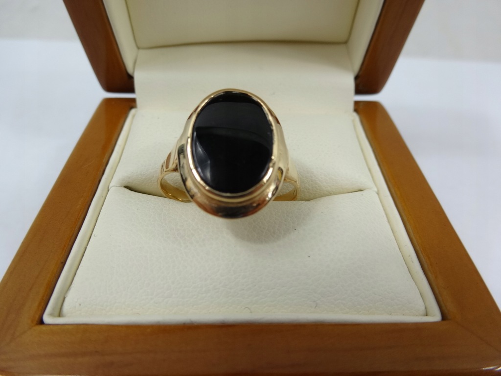 Złoty pierścionek 3,63g R.21 585 Lombard 66 - 14555927042 - oficjalne archiwum Allegro