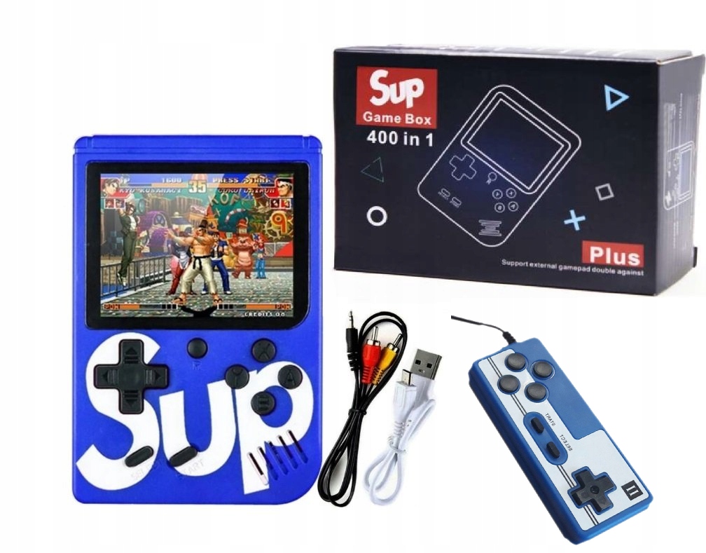 PRZENOŚNA MINI KONSOLA RETRO GAMEBOY PEGASUS GAME BOX MARIO CONTRA 400 ...