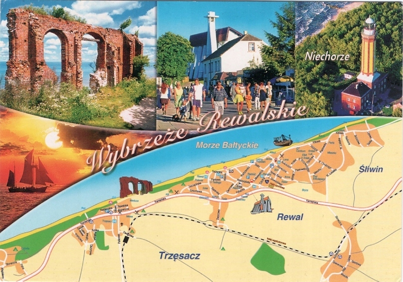 TRZĘSACZ - NIECHORZE - LATARNIA + MAPA - 2010R - 11753637150 - oficjalne archiwum Allegro