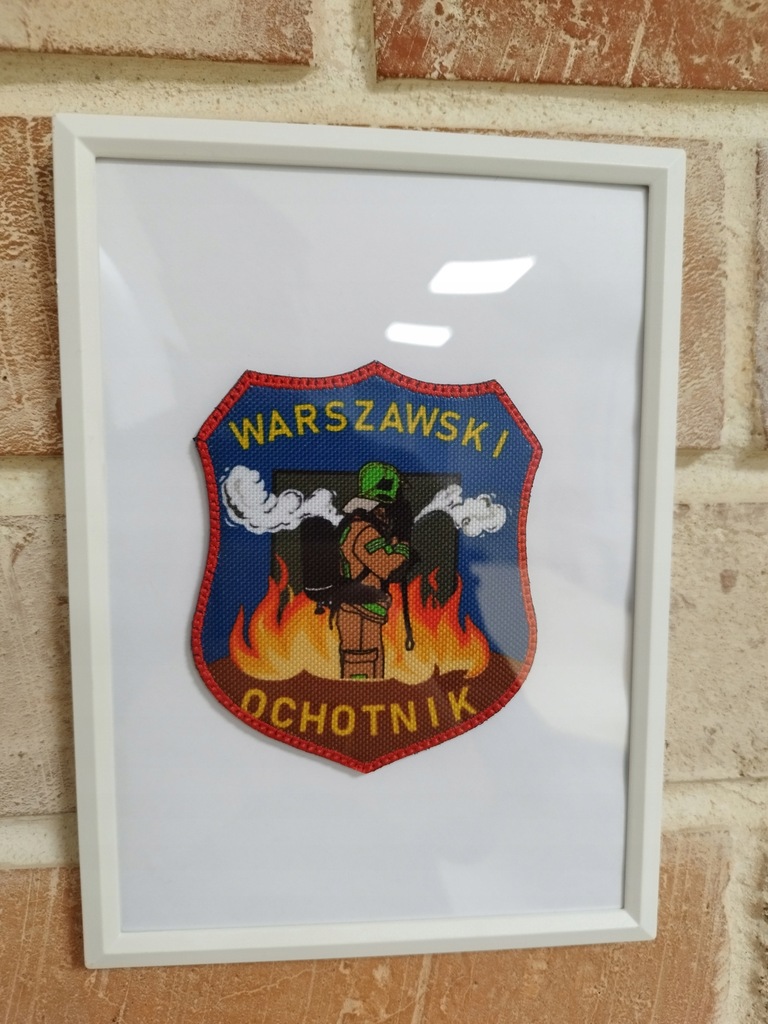 Naszywka strażacka, emblemat WARSZAWSKI OCHOTNIK - 13179650283 ...