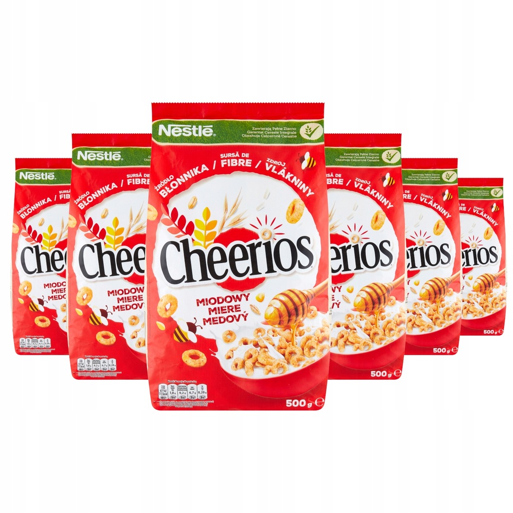 Купить Сухие завтраки Nestle Honey Cheerios 6х500г: отзывы, фото и ...