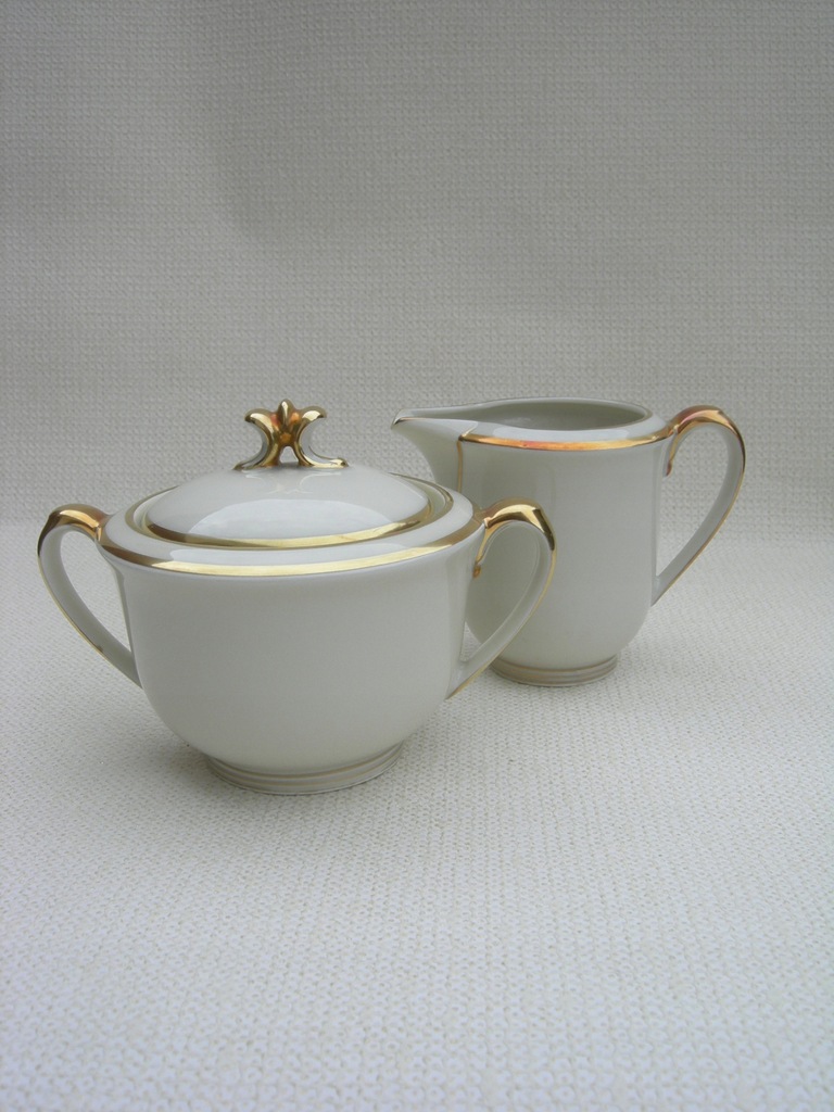 Hutschenreuther Margarete: cukierniczka i mlecznik! Ecru, złoto! - 14430418280 - oficjalne ...