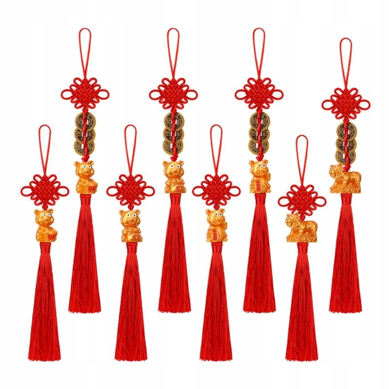 8 sztuk 2022 chiński rok tygrysa talizmany Feng Sh - 12601189133 ...