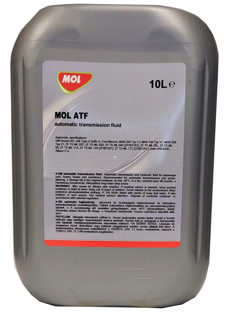 MOL ATF 10L. OLEJ DO SKRZYNI AUTOMATYCZNEJ - 11703105355 - oficjalne archiwum Allegro