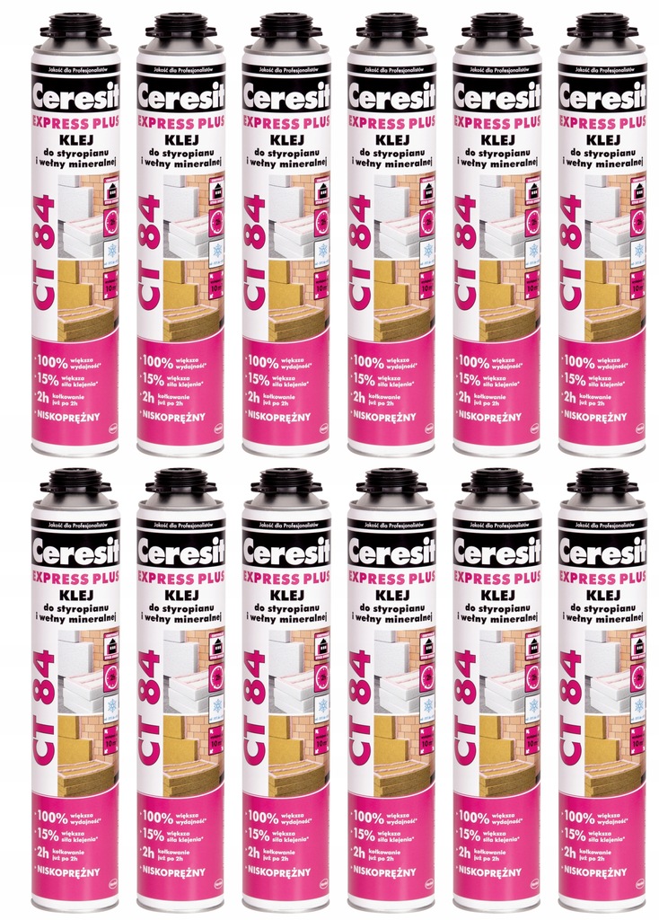 CERESIT CT84 EXPRESS KLEJ DO STYROP. 850ML 12 szt - 12764882798 ...