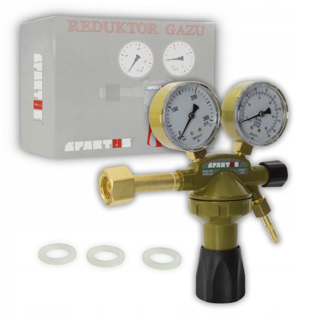 SPARTUS Reduktor gazowy Argon CO2 200bar - 12767472756 - oficjalne archiwum Allegro