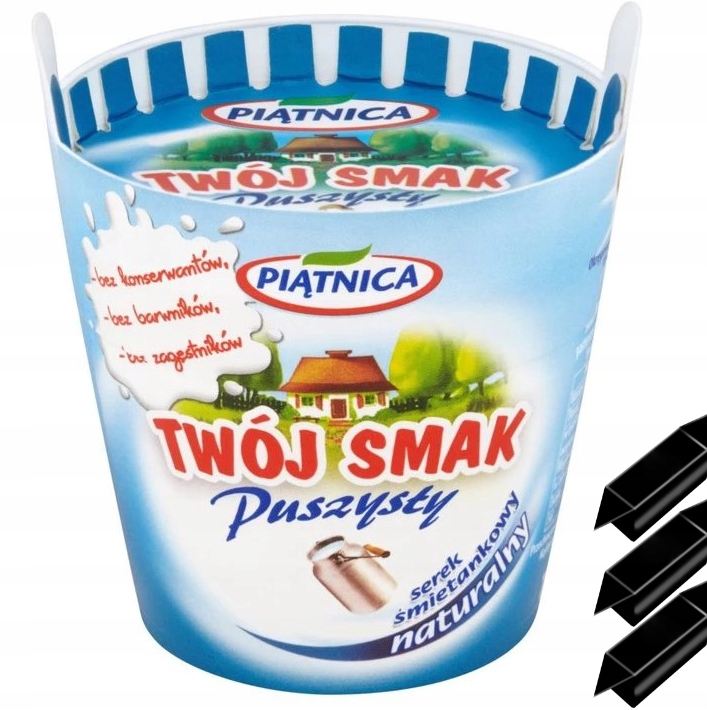 Serek PUSZYSTY śmietankowy naturalny 150g Piątnica - 11273271069 ...