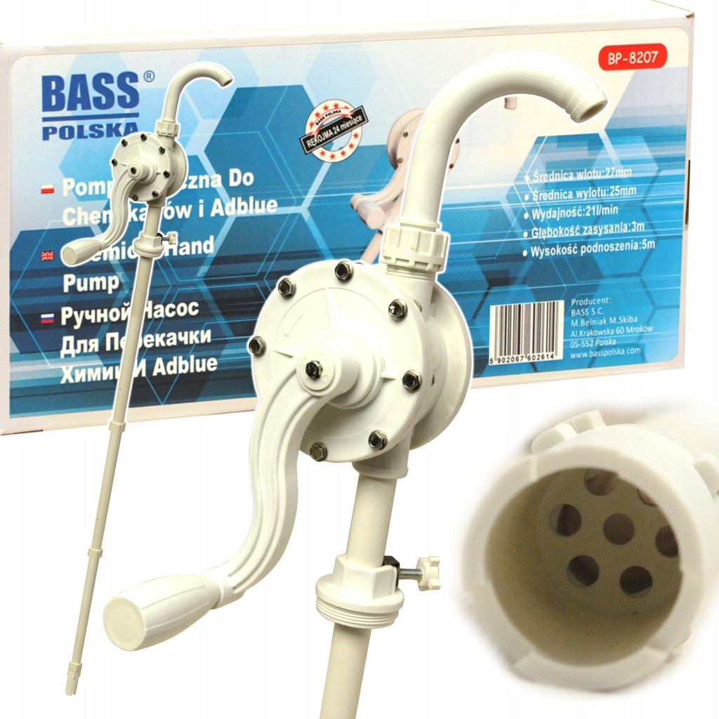 POMPA POMPKA RĘCZNA DO AD BLUE ADBLUE CHEMIKALIÓW - 12826920006 ...