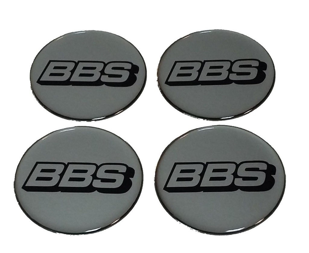 NAKLEJKI NA DEKIELKI KOŁPAKI FELGI BBS SREB 56 MM - 13137514078 - oficjalne archiwum Allegro