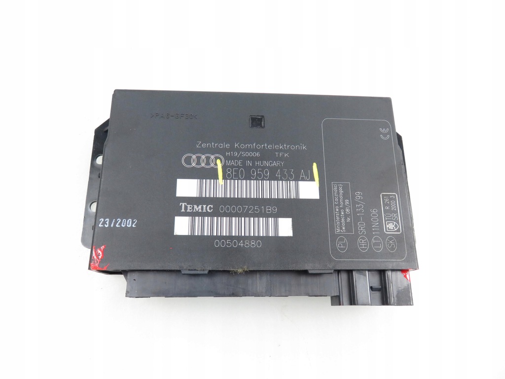 MODUŁ KOMFORTU AUDI A4 B6 (8E2) 8E0959433AJ - 13596182410 - oficjalne ...