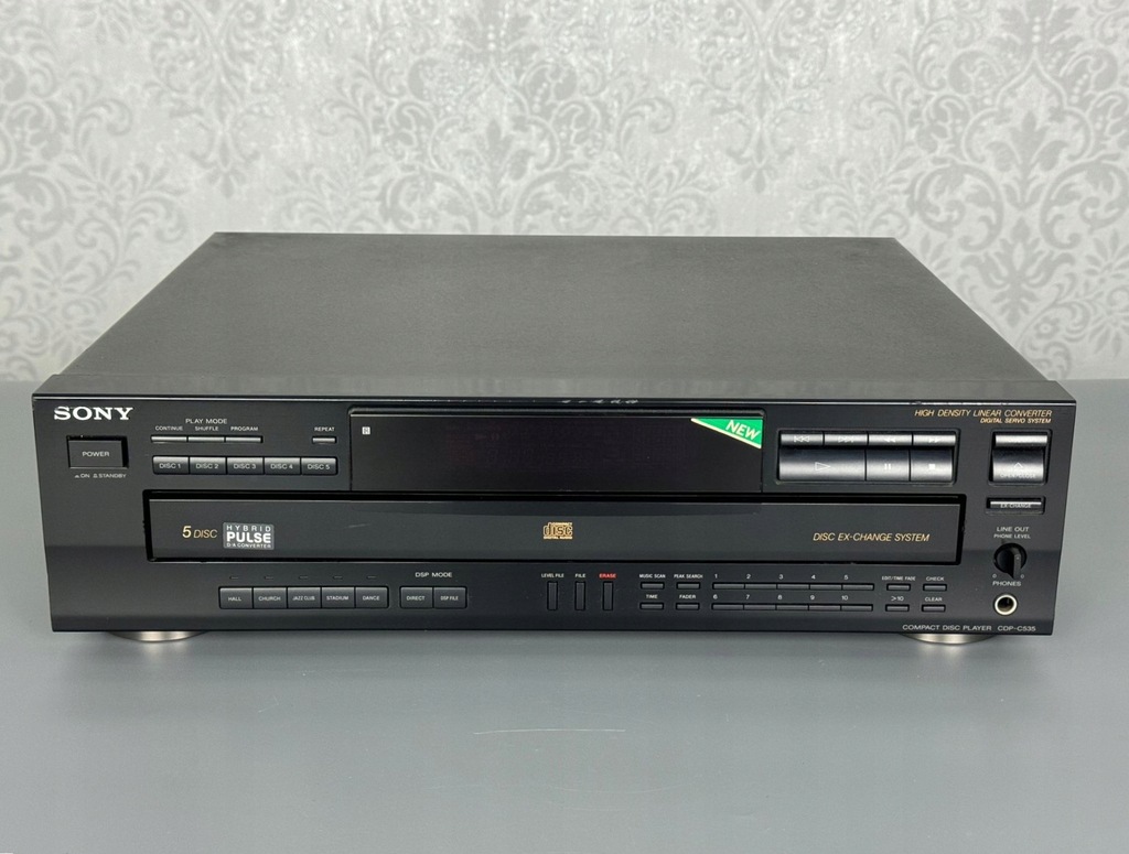 Odtwarzacz Zmieniarka CD 5-płyt Sony CDP-C535 DSP TOP Unikat Okazja - 17165166915 - oficjalne ...