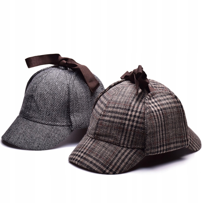 Berety Czapka Cosplay Detektyw Sherlock Holmes Dee - 10011379045 ...