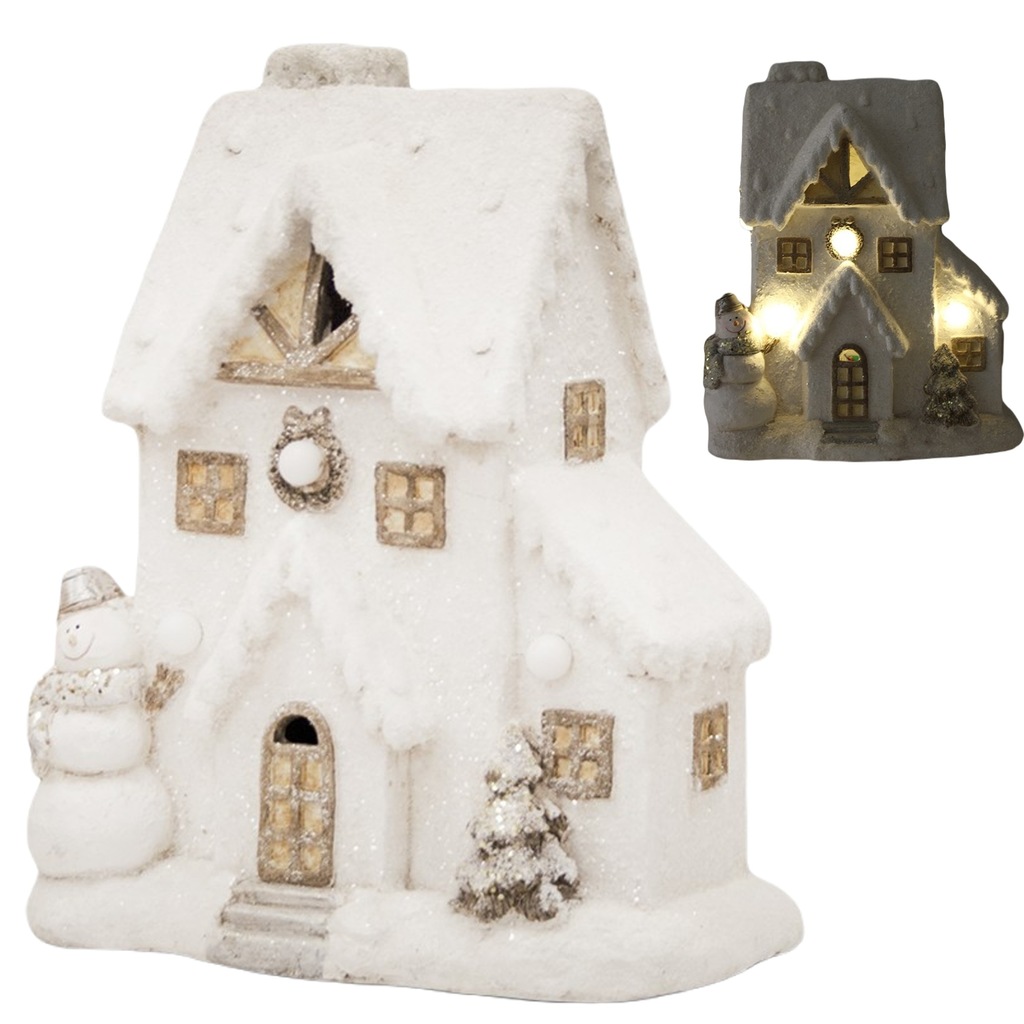 Domek Led ozdoba dekoracja świąteczna figurka - 14281443970 - oficjalne archiwum Allegro