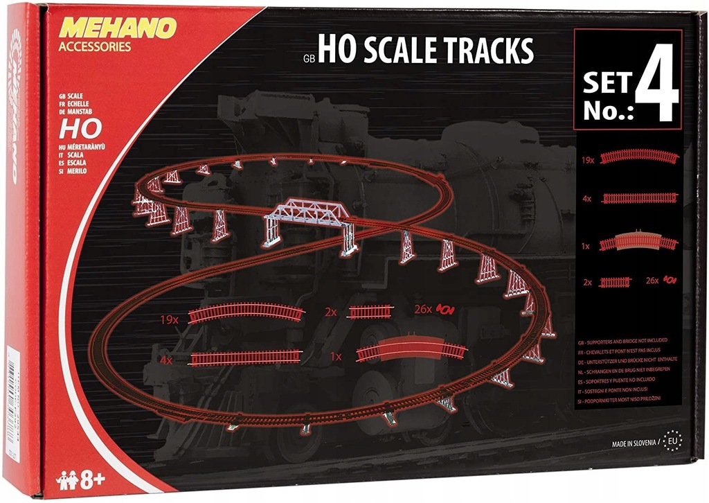 Zestaw do rozbudowy torów Mehano 58555 H0 skala - 11889773019 ...