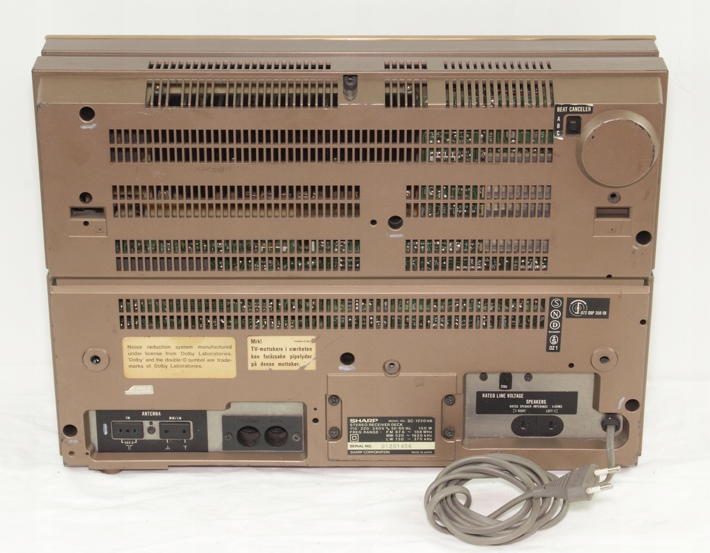 RADIOMAGNETOFON SHARP SC-1250 HB !!! - 12741381626 - oficjalne archiwum Allegro