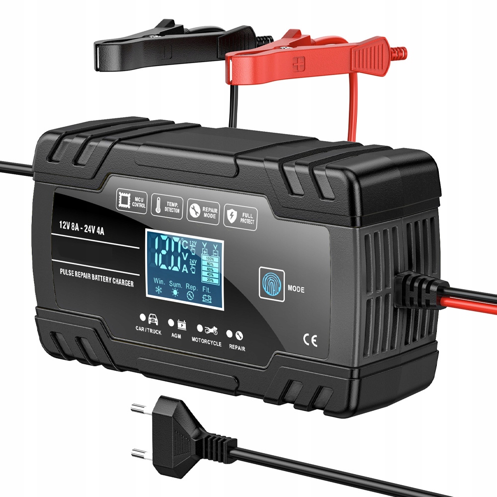 PROSTOWNIK SAMOCHODOWY DO AKUMULATORÓW FUNKCJA NAPRAWY 12V 24V 230V AC - 17244237200 - oficjalne ...