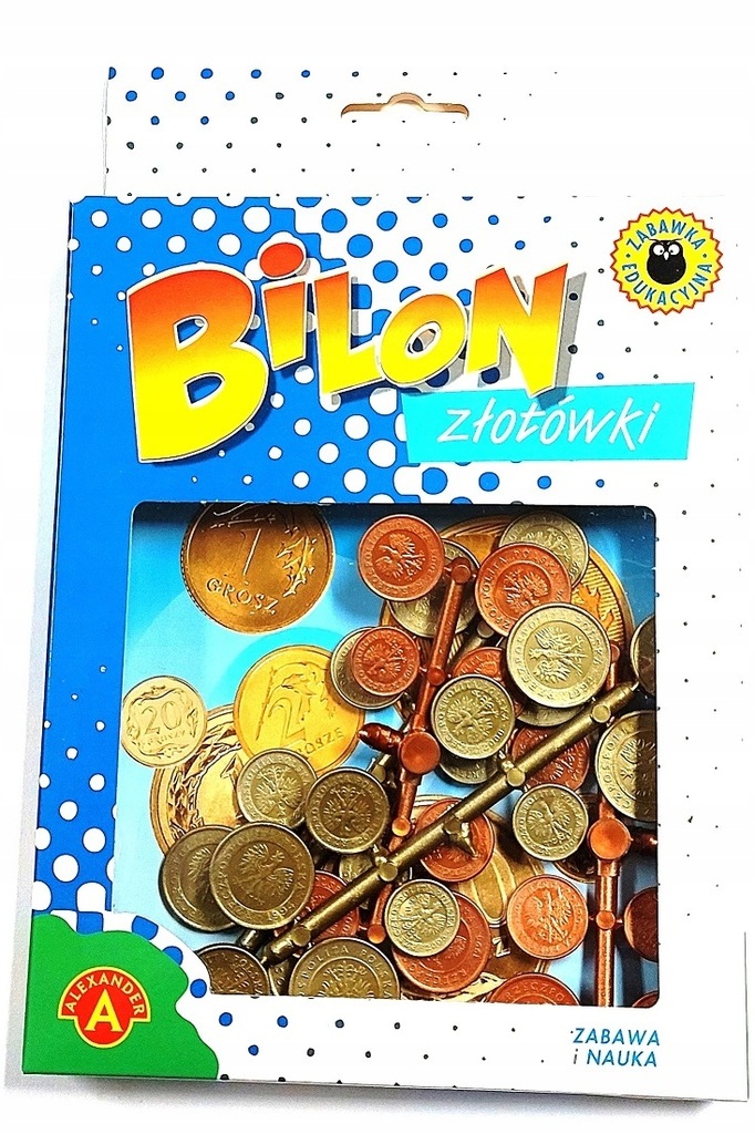 BILON ZŁOTÓWKI MONETY PIENIĄDZE GROSZE EDUKACJA - 11976484786 ...