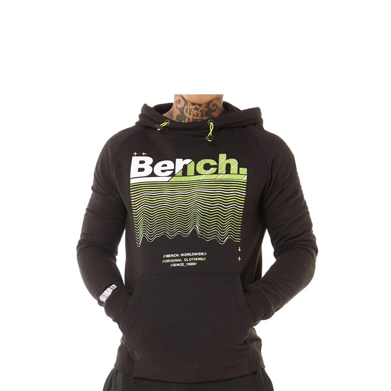 Męska bluza Bench z kapturem Czarna r.L - 14311054240 - oficjalne ...