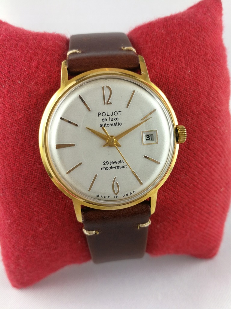 radziecki zegarek POLJOT De Luxe automatic 29 j. - 14069201243 - oficjalne archiwum Allegro