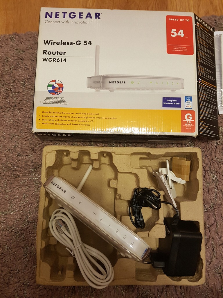 RUTER NETGEAR WGR614 Wireless G54 - 8112889738 - oficjalne archiwum Allegro