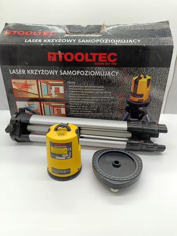 TOOLTEC LASER KRZYŻOWY SAMOPOZIOMUJĄCY RST-SP02 KPL - 15062830327 ...